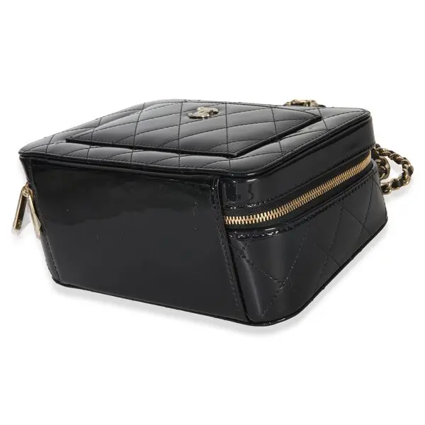 Chanel Quilted Top Handle Vanity With Chain
