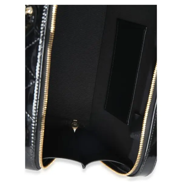 Chanel Quilted Top Handle Vanity With Chain