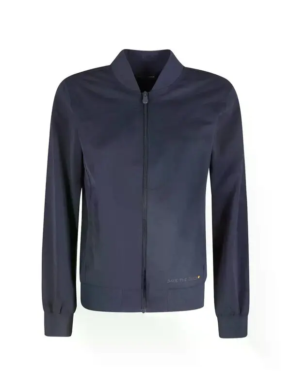 SAVE THE DUCK Jena Ribbed-trim Zip-up Jacket - Blue
