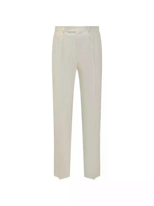 GABRIELE PASINI Pleated Pressed-crease Trousers