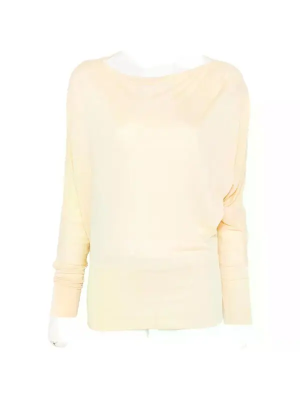TOTEME Boat-neck Jersey Sweater - Yellow