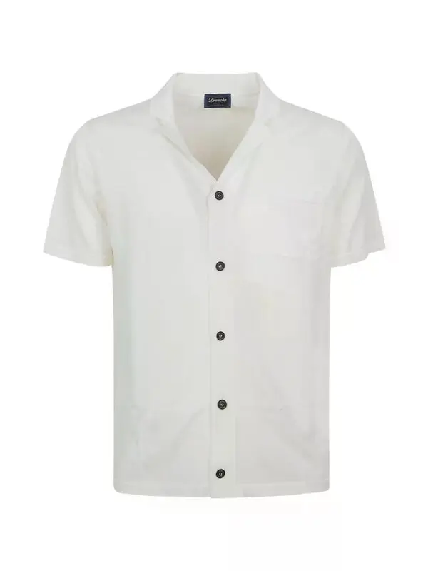 DRUMOHR Notched-collar Short-sleeve Shirt