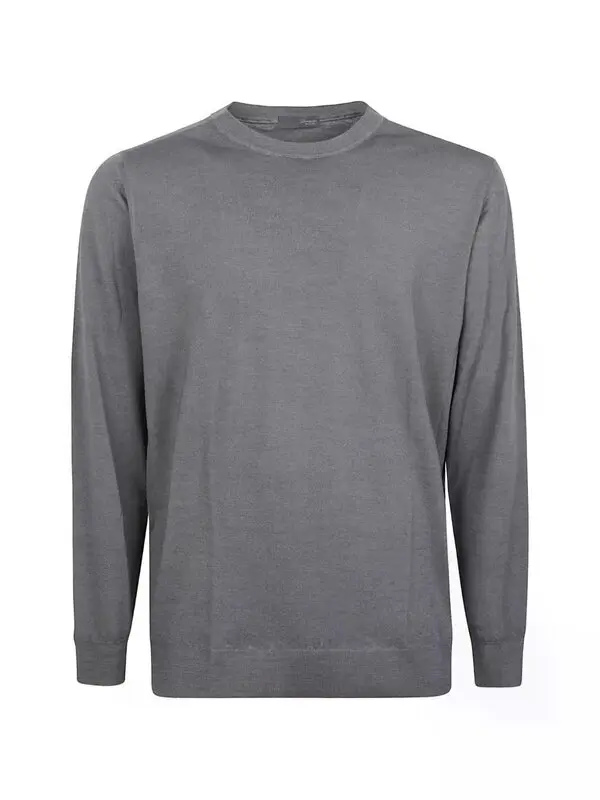 DRUMOHR Crew-neck Wool Sweater - Grey