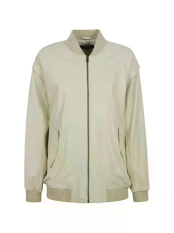 ENES Leather Bomber Jacket