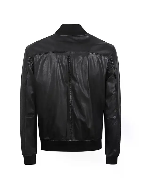 SWORD 6644 Leather Bomber Jacket