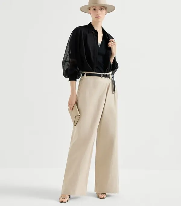 Brunello Cucinelli Stretch-cotton Monili-detail T-shirt