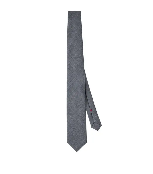 Brunello Cucinelli Virgin Wool Neck Tie - Grey