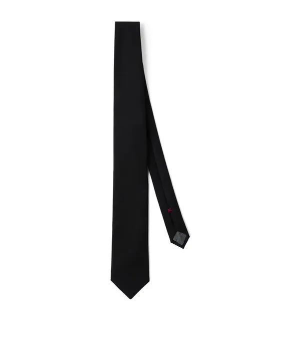 Brunello Cucinelli Virgin Wool Tie - Black