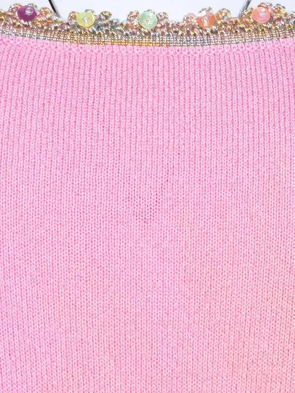 Escada Round-neck Lace Top
