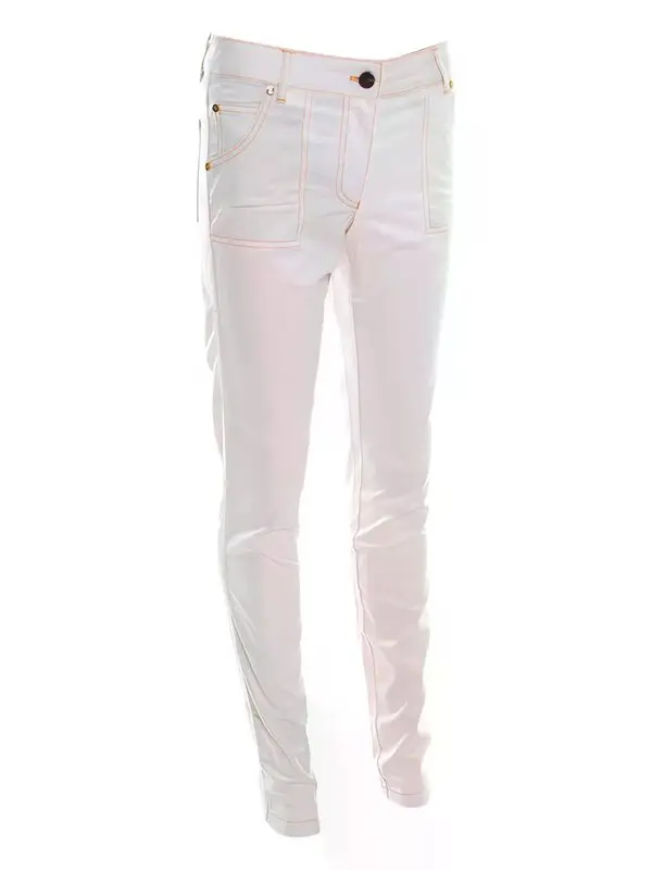 Escada Topstitched Pocketed Jeans