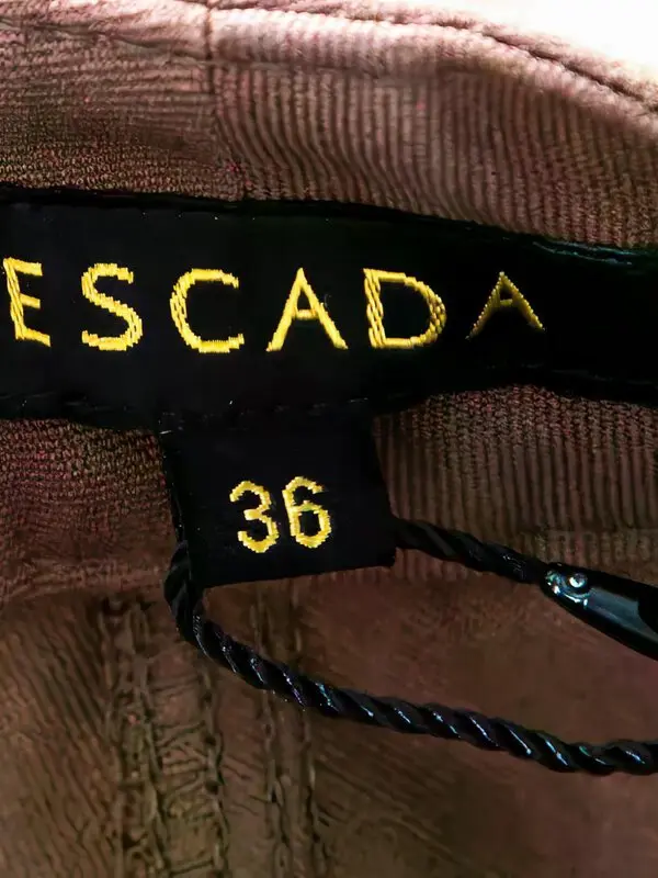 Escada Cotton Blend Straight-leg Trousers - Brown