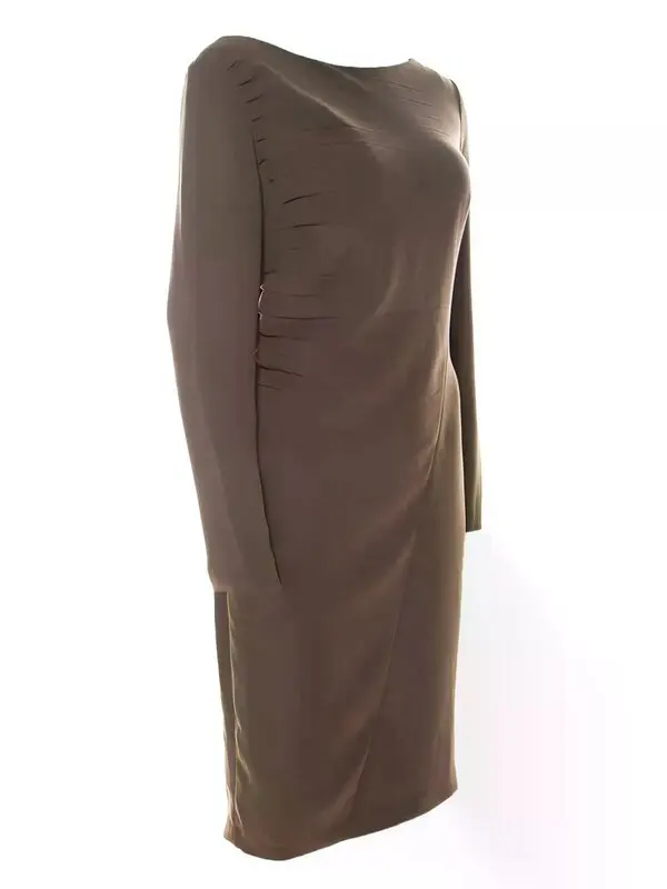 Escada Pleated Midi Dress