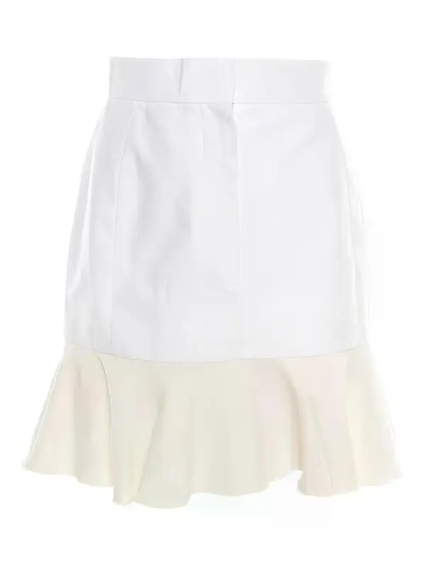 Victoria Beckham Cotton Ruffle-hem Mini Skirt