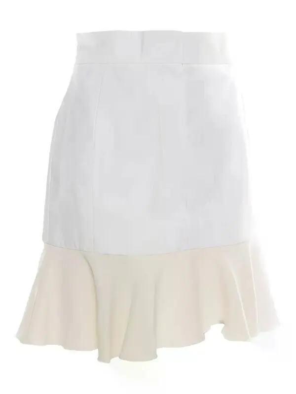Victoria Beckham Cotton Ruffle-hem Mini Skirt