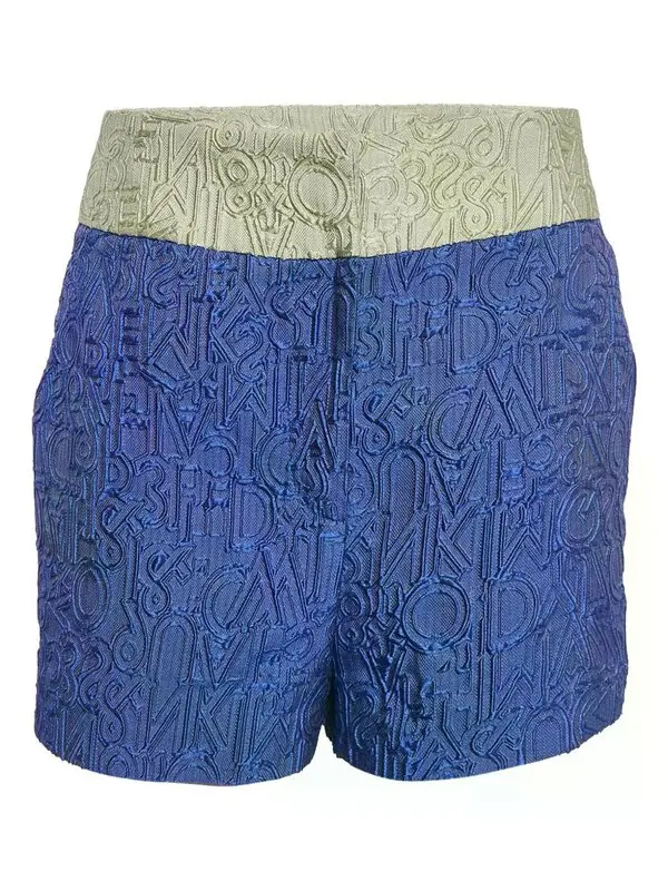 MARY KATRANTZOU Alphabet-jacquard Shorts