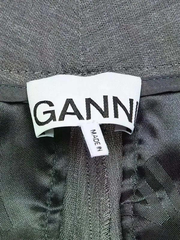 GANNI High-rise Straight-leg Trousers