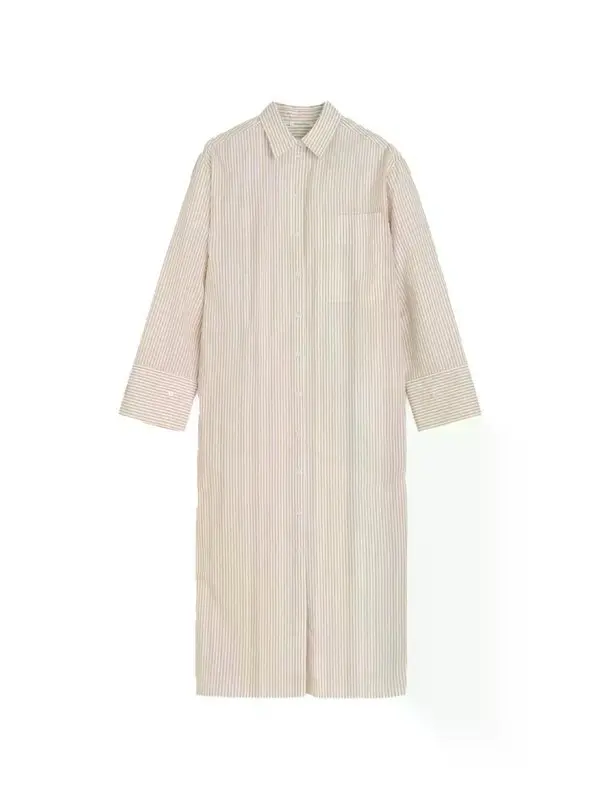 BY MALENE BIRGER Perroti Striped Shirt Dress - Neutrals