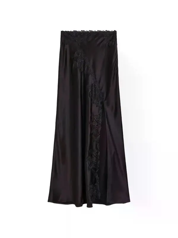 BY MALENE BIRGER A-line Skirt With Lace - Black