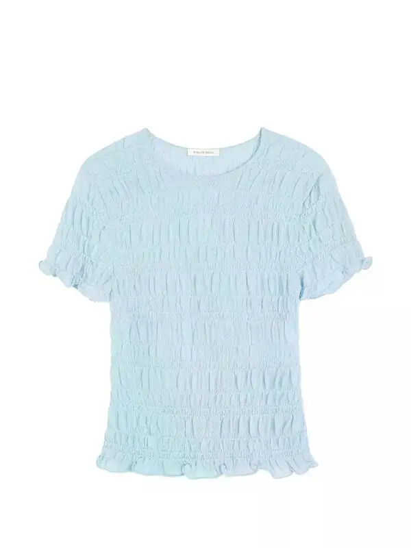 BY MALENE BIRGER Ella Smocked Top - Blue