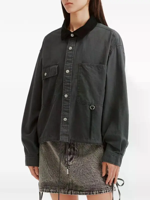 Izzue Corduroy-collar Overshirt