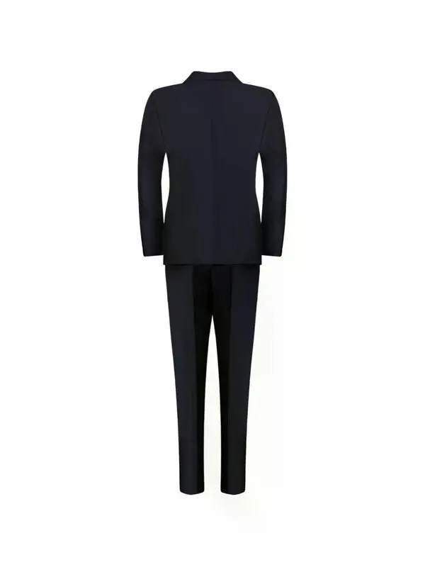 Tagliatore Double-breasted Wool Suit - Blue