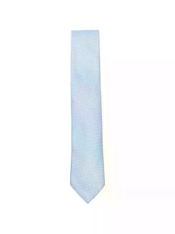 Zegna Textured Silk Necktie - Blue