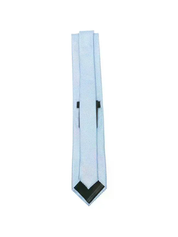 Zegna Textured Silk Necktie - Blue
