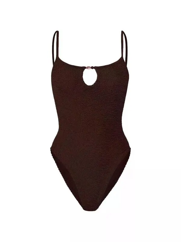 Hunza G Mia One Piece Swimsuit - Brown