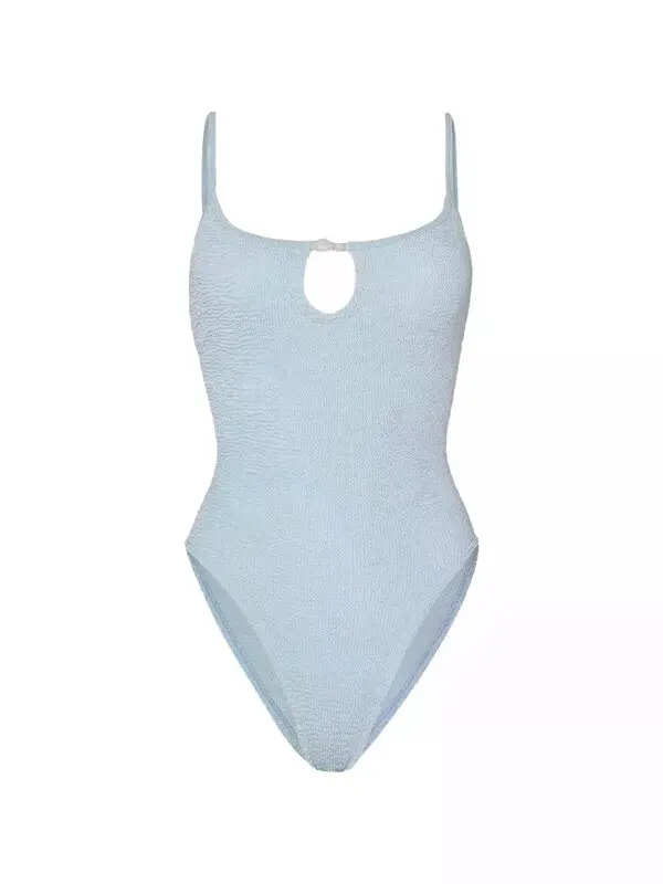 Hunza G Mia Beaded Swimsuit - Blue