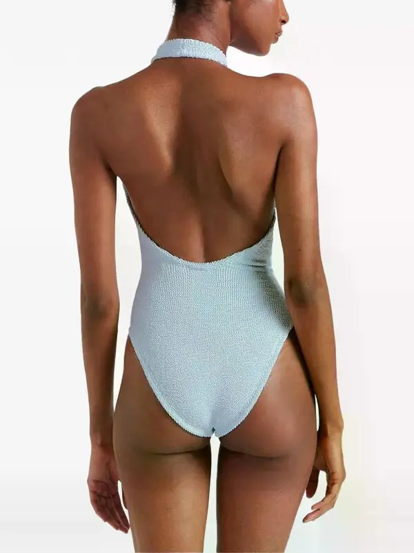 Hunza G Adriana Beaded Swimsuit - Blue