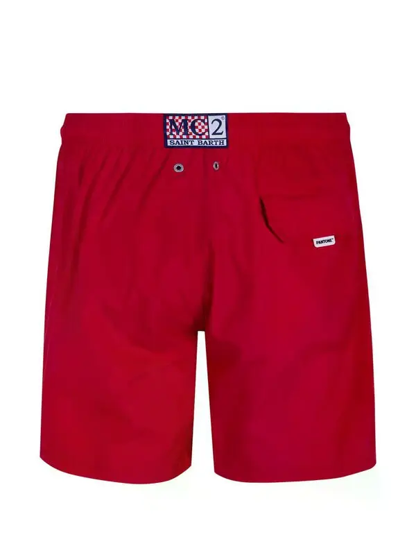 MC2 SAINT BARTH Logo-patch Swim Shorts - Red