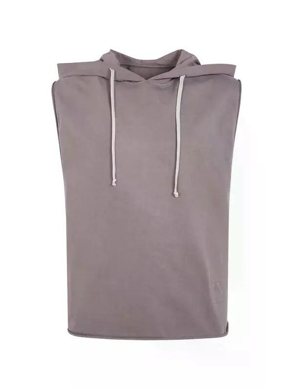 Rick Owens Sleeveless Drawstring Hoodie - Neutrals