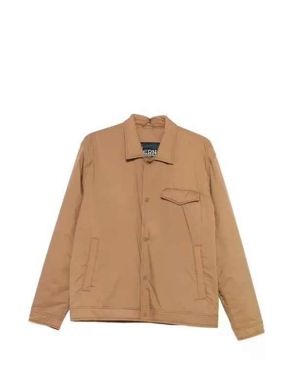 Herno Padded Shirt Jacket - Brown