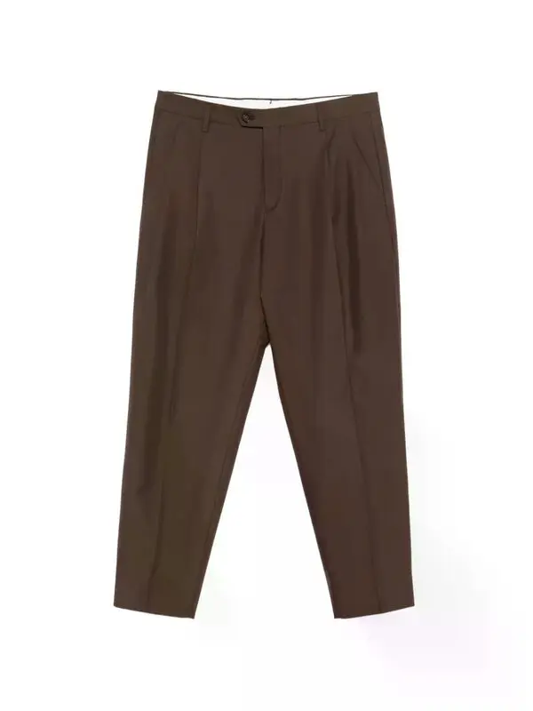 BRIGLIA 1949 Arnos Pleated Trousers - Brown