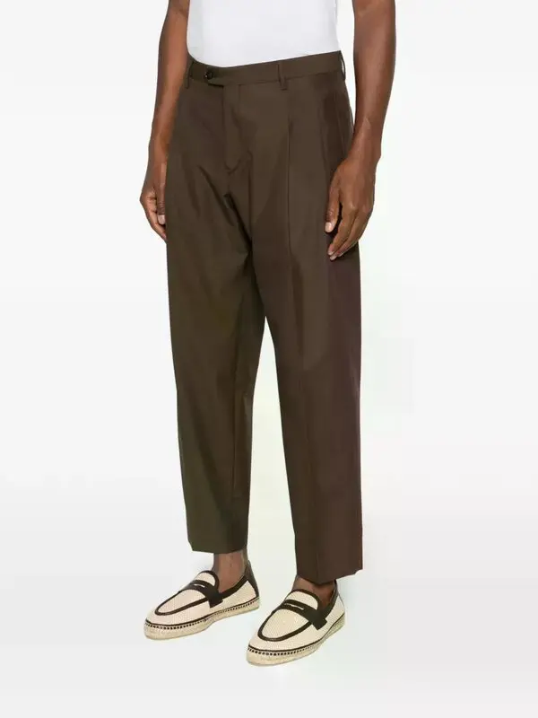 BRIGLIA 1949 Arnos Pleated Trousers - Brown