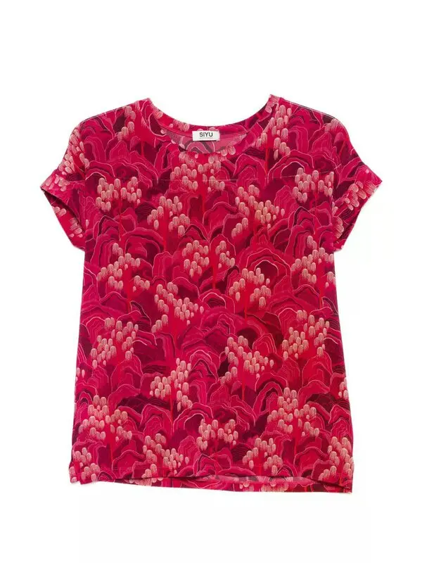 SIYU Floral-print T-shirt