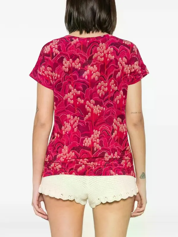 SIYU Floral-print T-shirt
