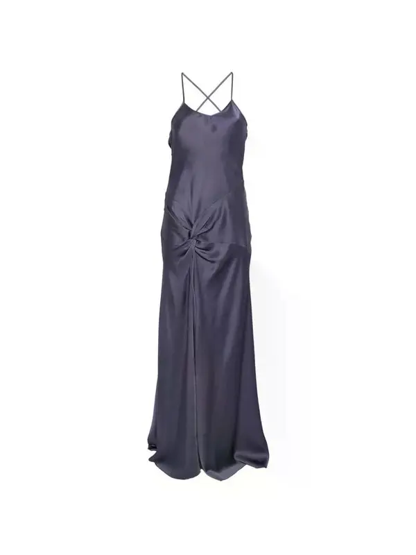 Victoria Beckham Draped Cami Maxi Gown - Blue