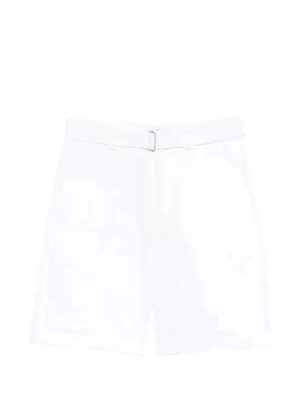 LOW BRAND Belted Shorts - White