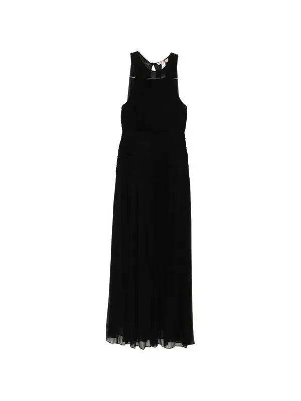 TWINSET Gathered Maxi Dress - Black