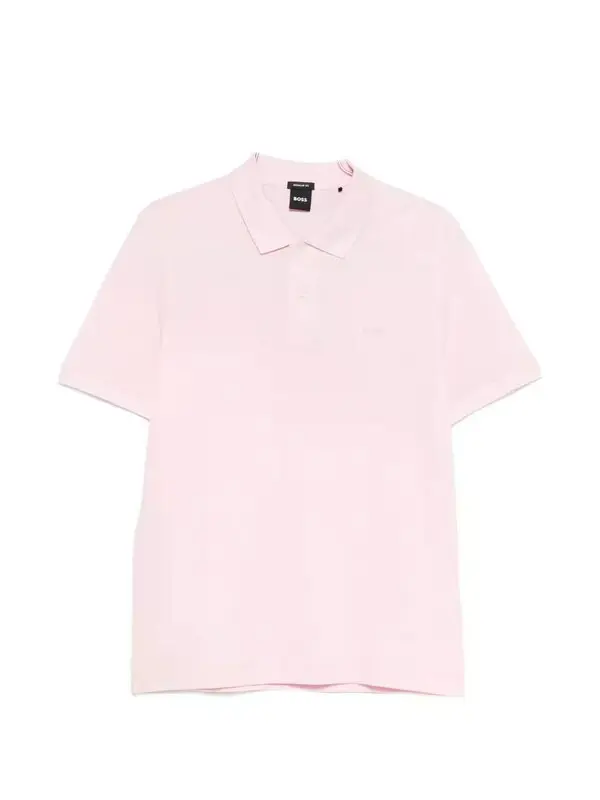 BOSS Logo-embroidered Polo Shirt - Pink
