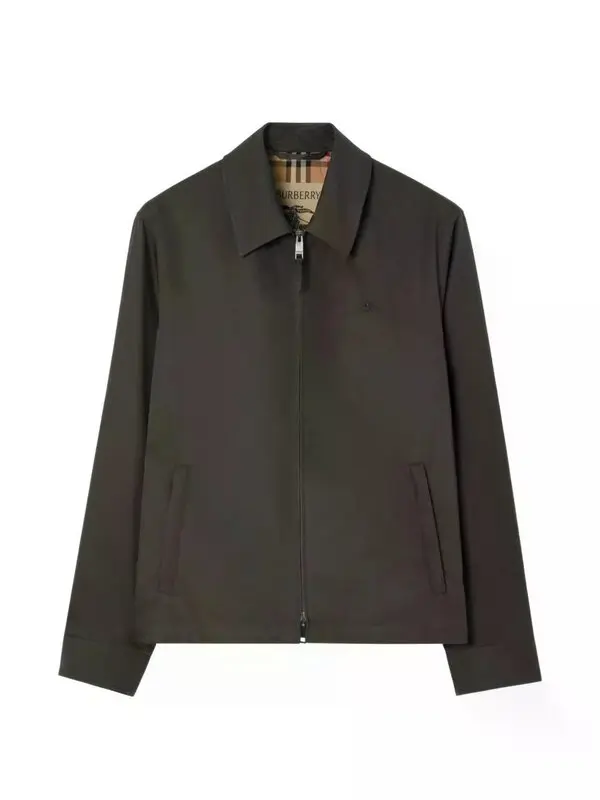 Burberry Tropical Gabardine Bloomsbury Harrington Jacket - Grey