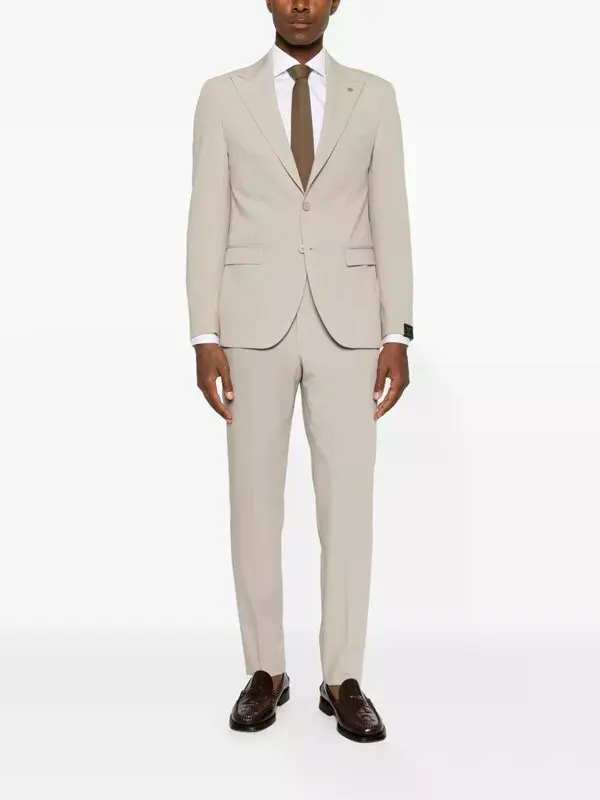 MANUEL RITZ Single-breasted Peak-lapel Suit