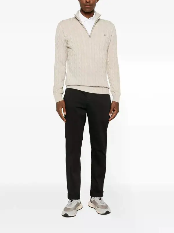 DONDUP Tapered Trousers - Black