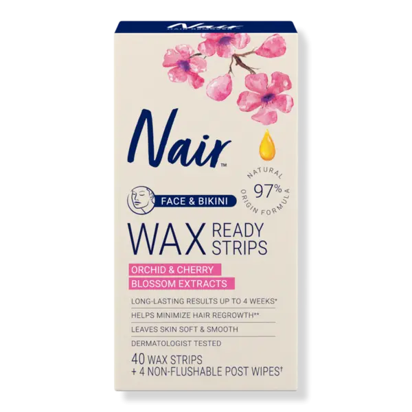 NAIR Wax Ready-strips For Face - One-color