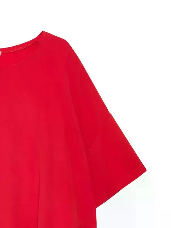 Malìparmi Flounce Crepe T-shirt - Red