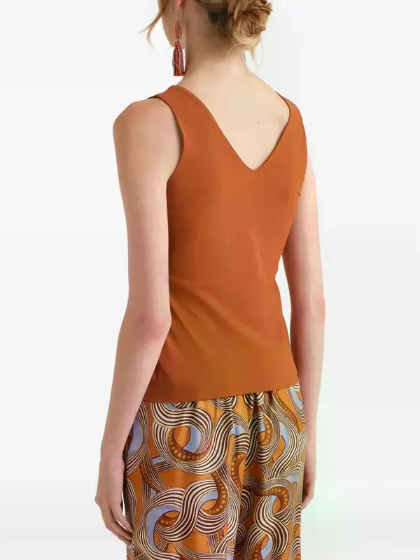 Malìparmi V-neck Top - Brown