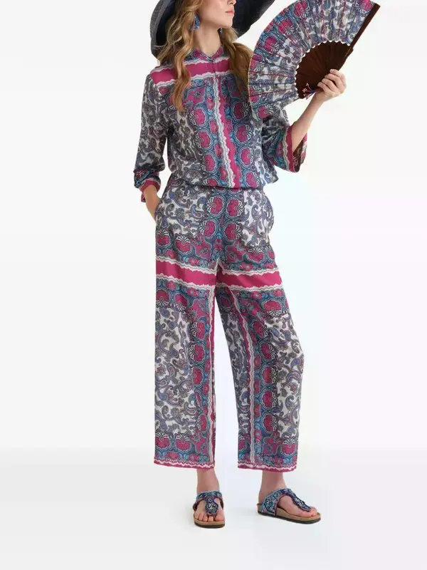Malìparmi Paisley Print Trousers