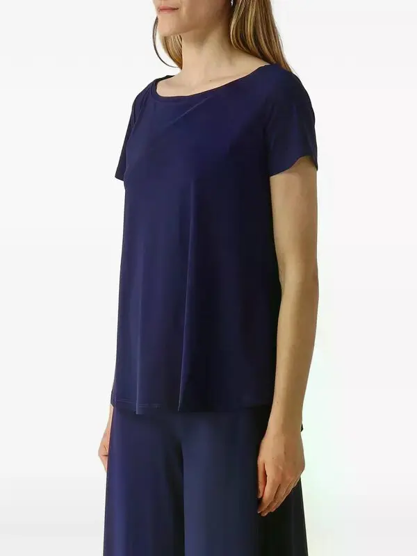 Malìparmi Boat-neck A-line T-shirt