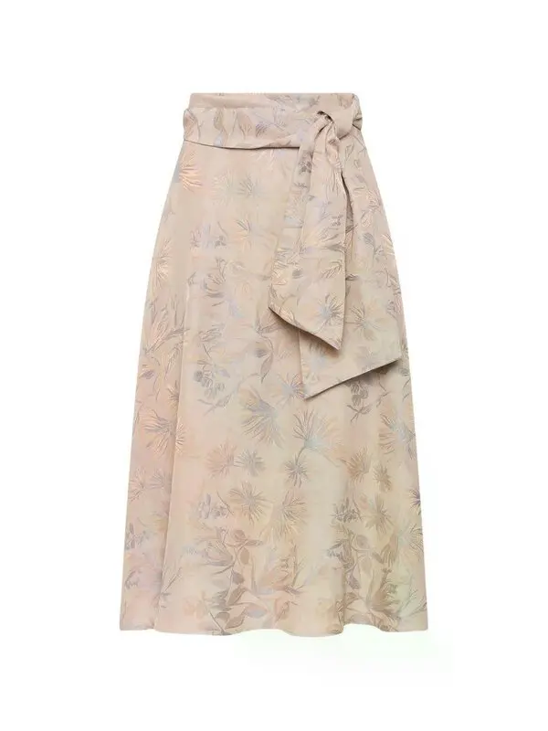 Malìparmi A-line Skirt With Tie Belt